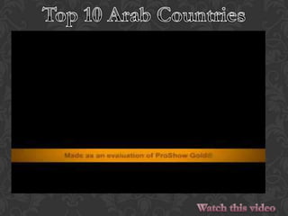 The Arab World | PPTX