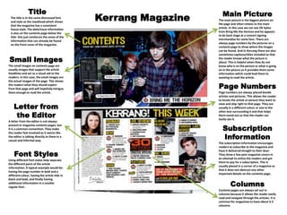 Contents Page Analysis | PPTX