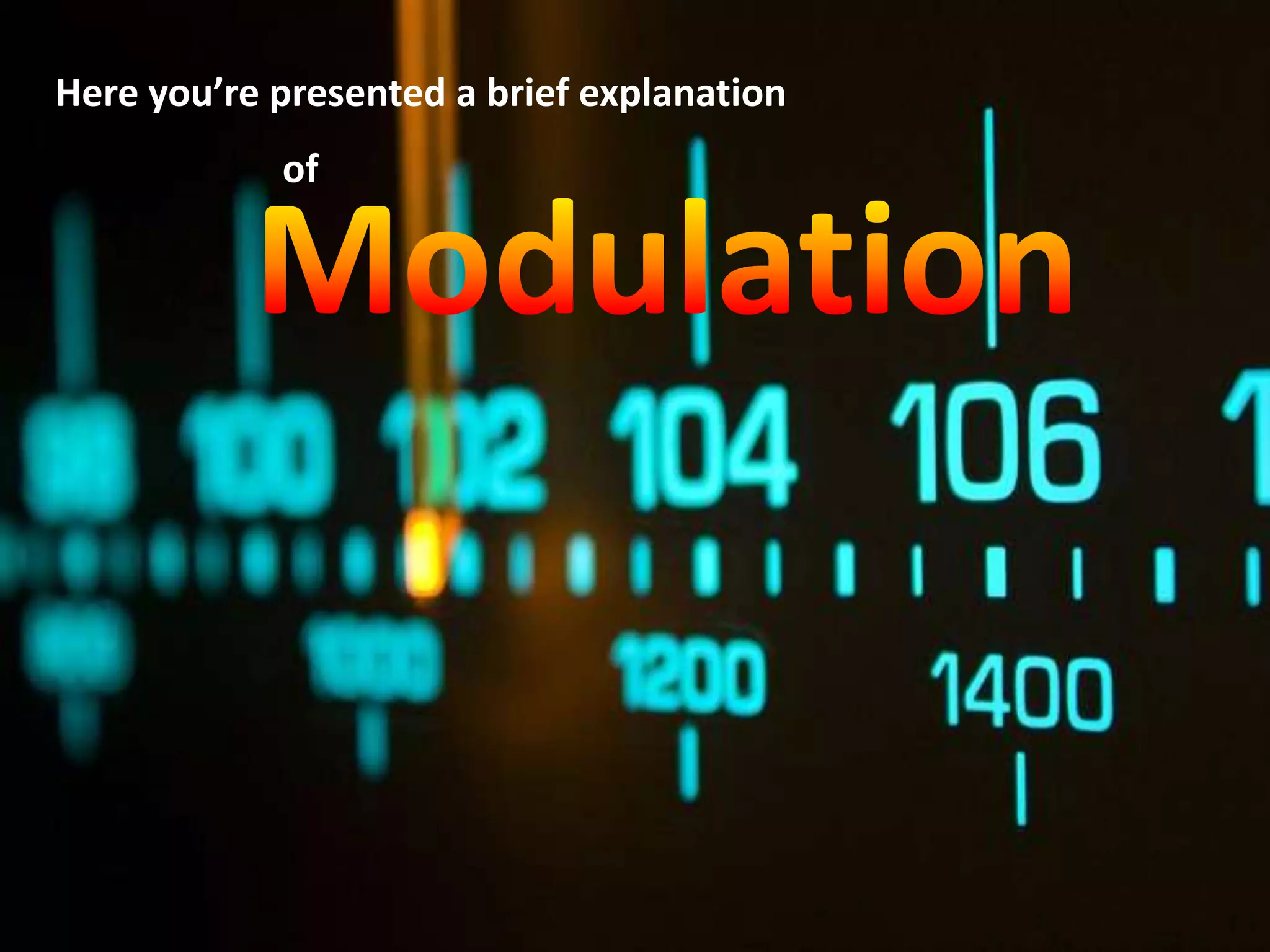 What is Modulation? | PPT