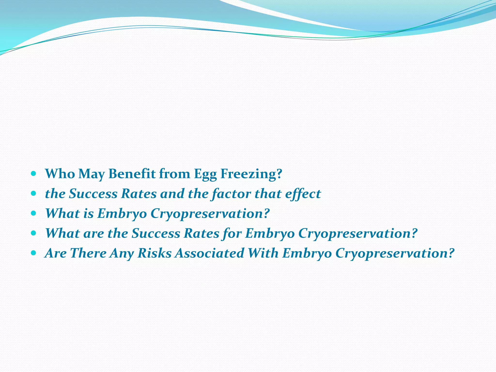 The bank of embryo and the process of embryo Cryopreservation. | PPT