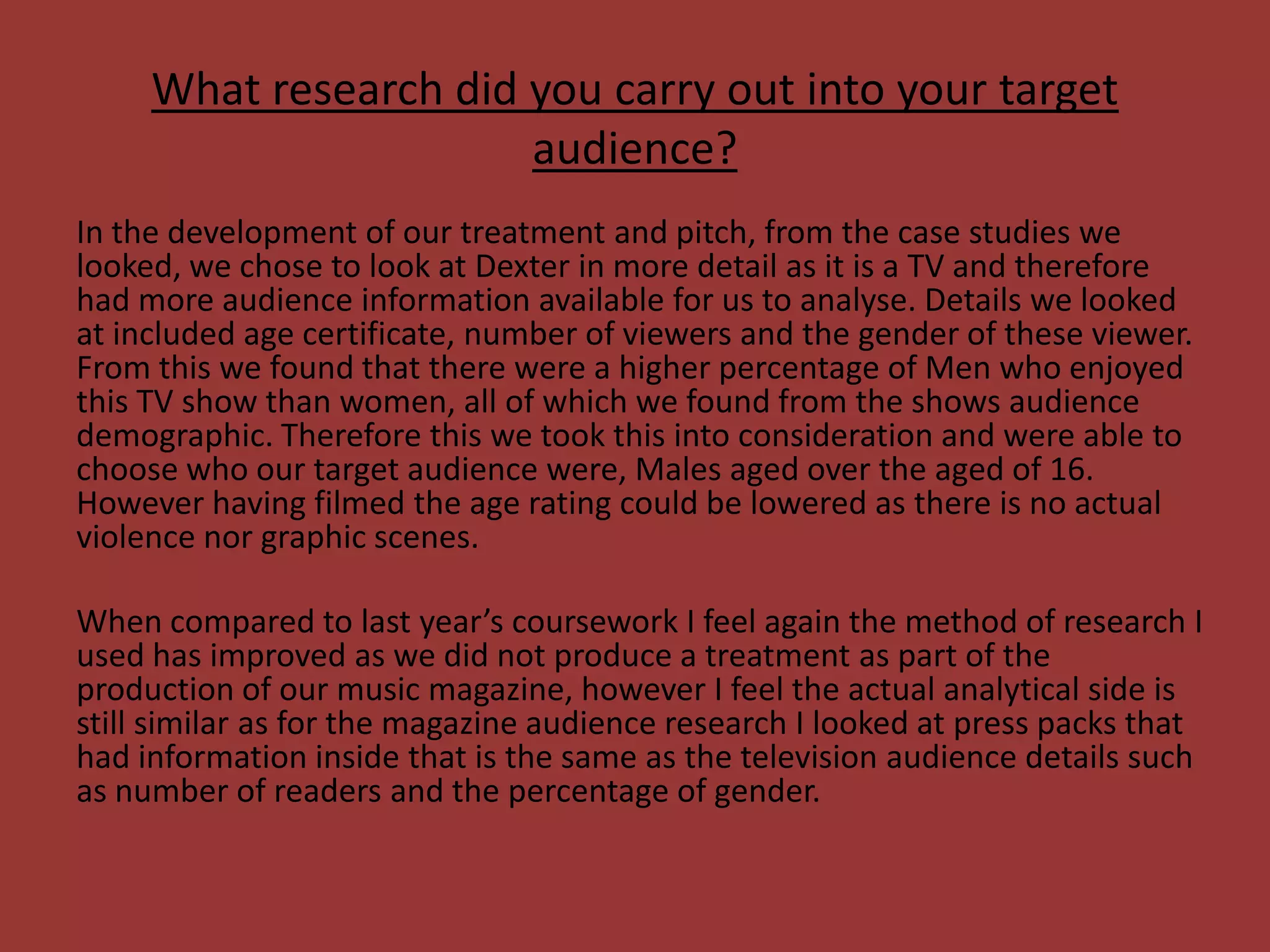 Research and Planning: The moving image work. | PPTX | Video Production ...