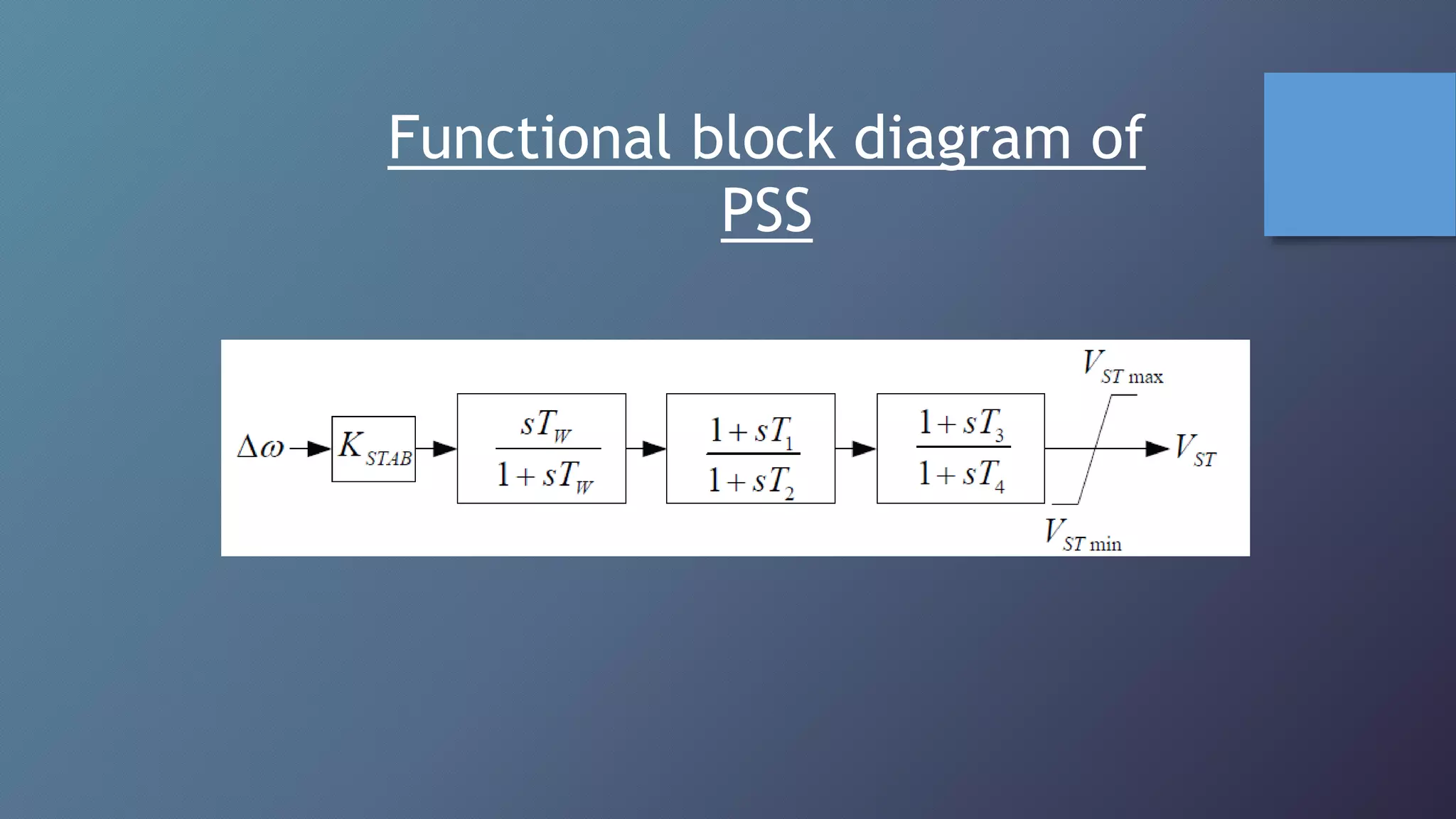 Power System Stabilizer | PPTX