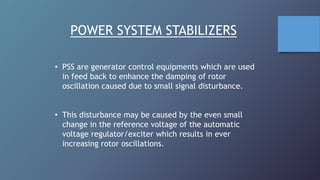 Power System Stabilizer | PPTX
