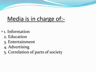 role of media in society | PPTX