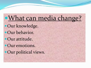 role of media in society | PPTX