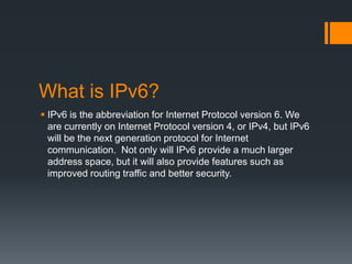 Why we need ipv6... | PPTX