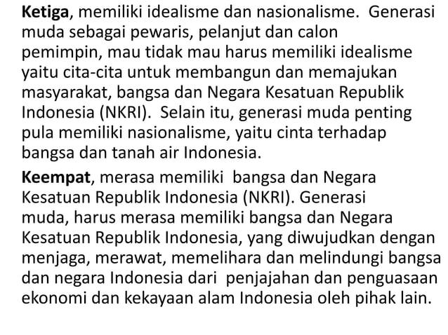 Musni Umar: Generasi Muda dan Peningkatan Wawasan Kebangsaan | PPTX