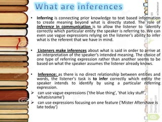 Pragmatic Referece and Inference | PPTX