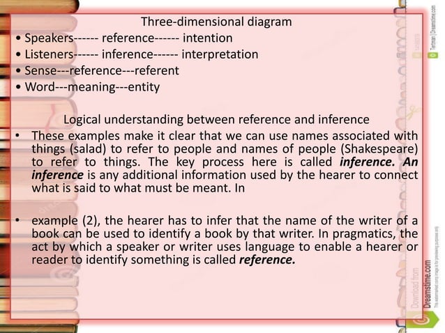 Pragmatic Referece and Inference | PPTX