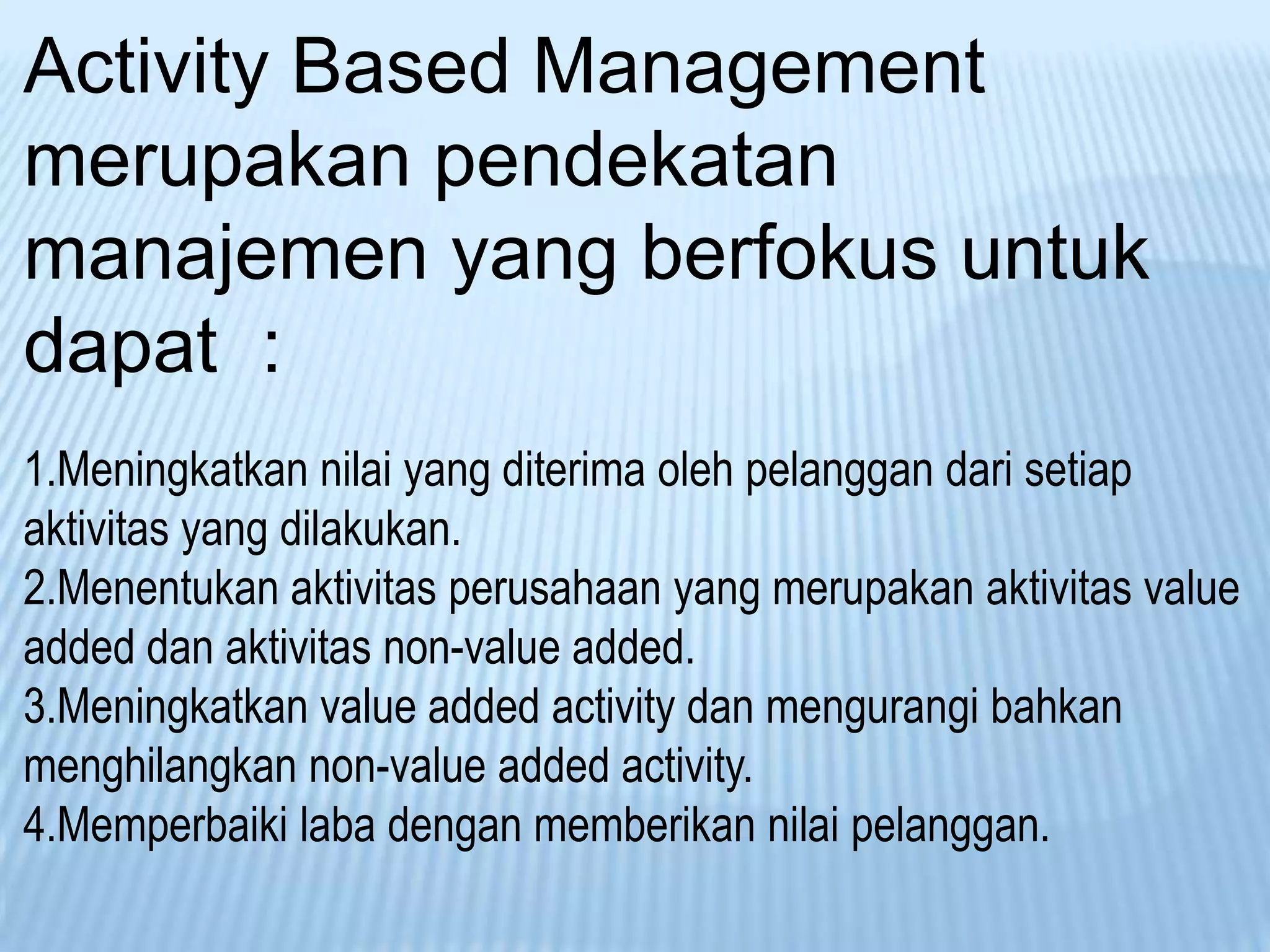 aktivity based management | PPTX