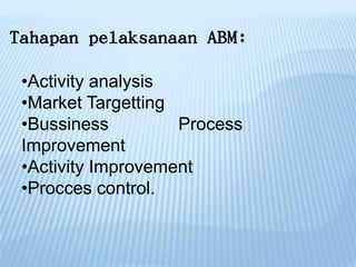 aktivity based management | PPTX
