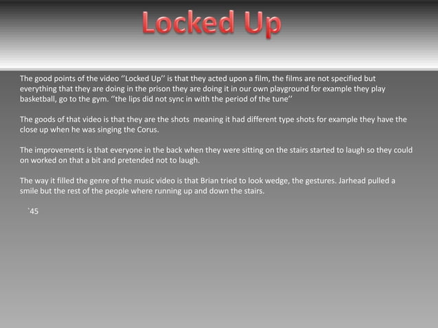 Locked up | PPT