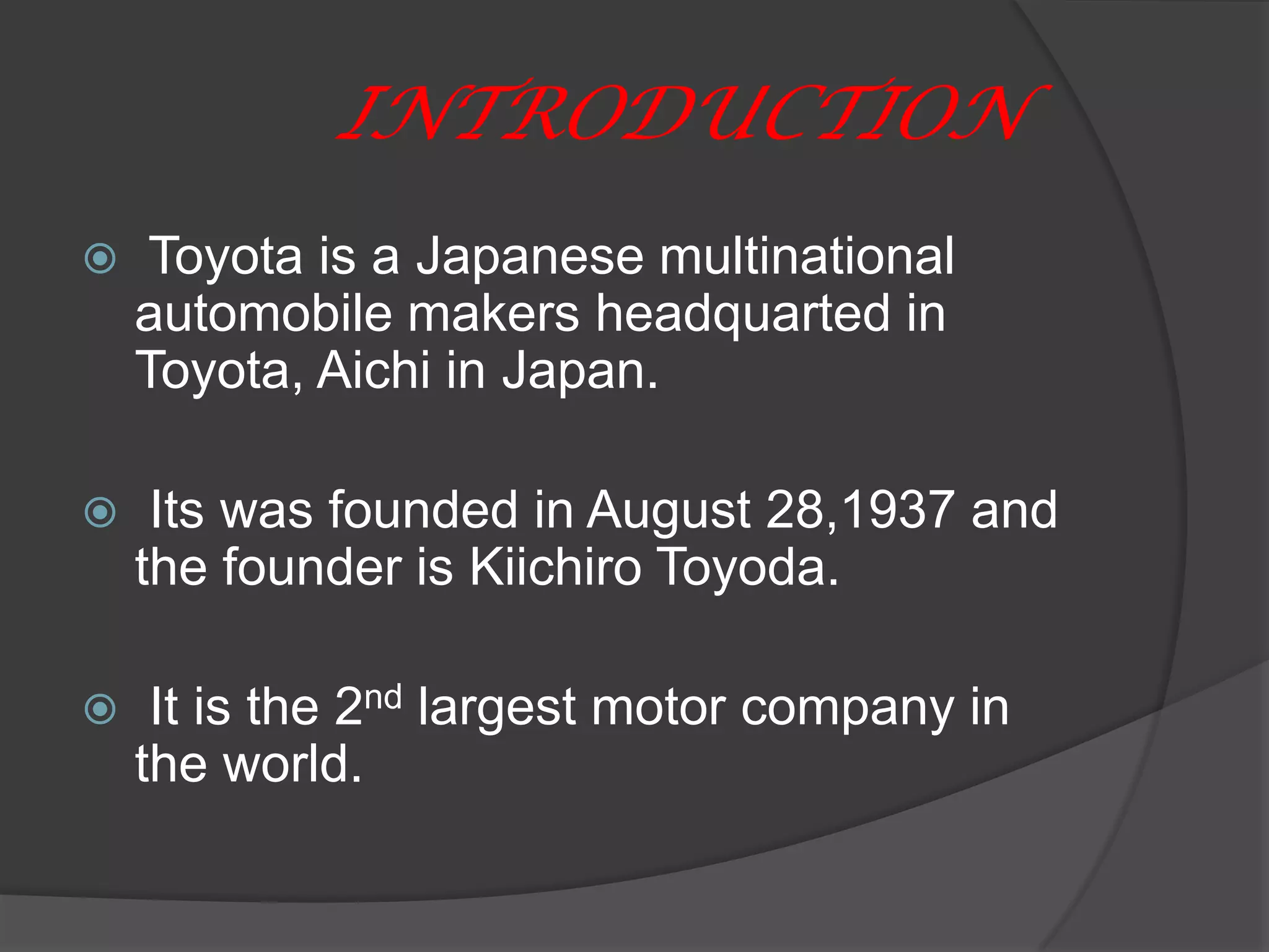 toyota swot analysis | PPTX