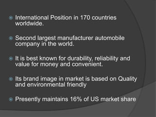 toyota swot analysis | PPTX