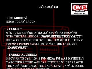 Advertising & Media Plannong on different Radio Stations | PPT