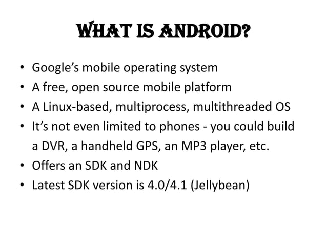 Android Technology | PPT
