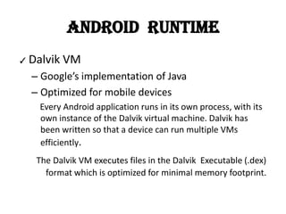 Android Technology | PPTX | Operating Systems | Computer Software and Applications