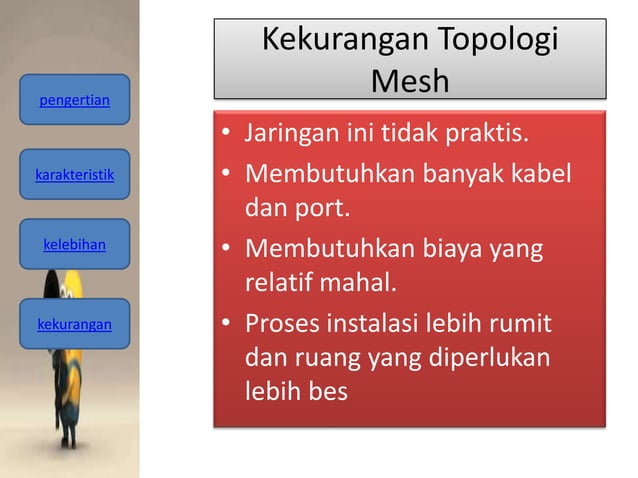 kelebihan dan kelemahan topologi mash | PPT