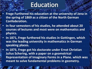Gottlob Frege Powerpoint | PPTX