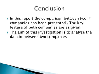 TCS vs IBM SWOT analysis | PPTX