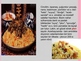 Azərbaycan Milli Metbexi | PPTX