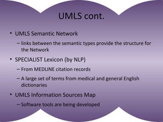 Introduction to medical coding standards and SNOMED-CT | PPT