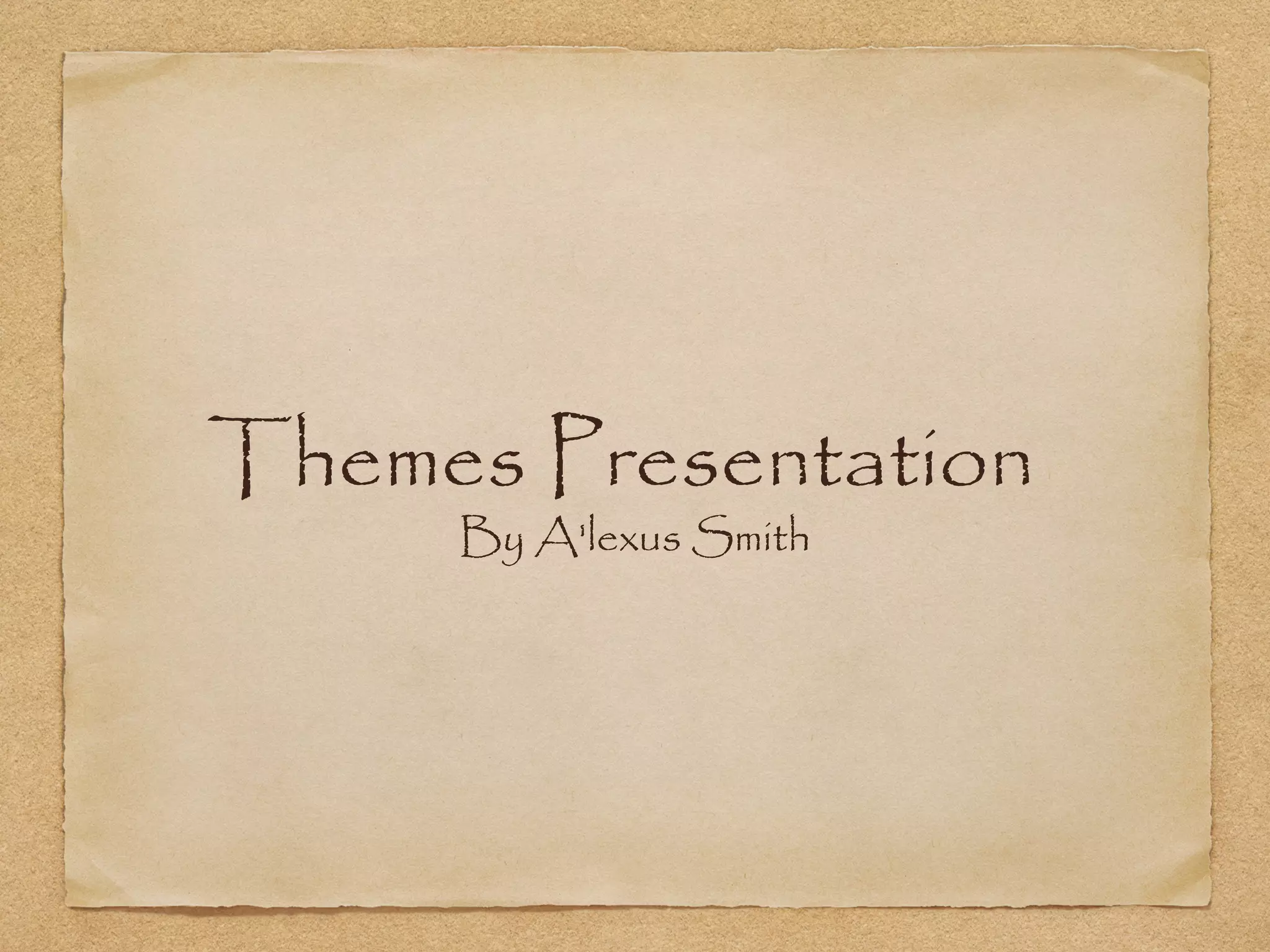 To Kill A Mockingbird Theme | PPT