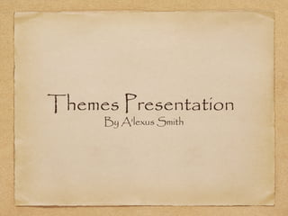 To Kill A Mockingbird Theme | PPT