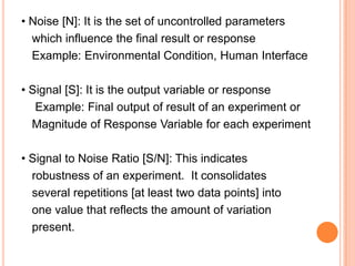 optimization of drilling process parameter | PPTX