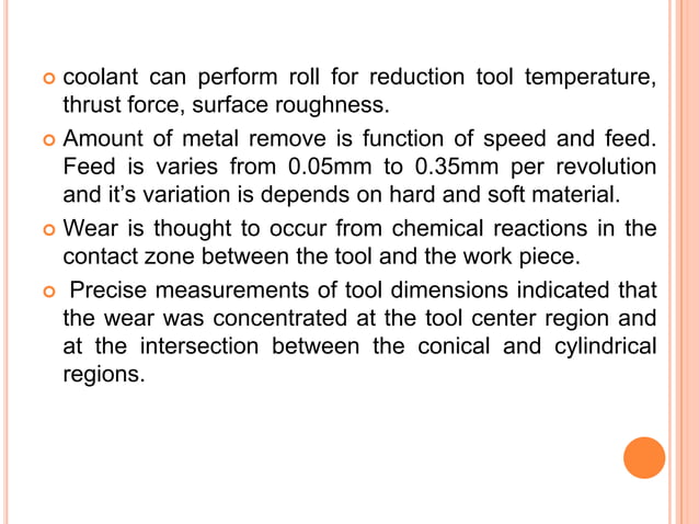 optimization of drilling process parameter | PPTX | Physics | Science