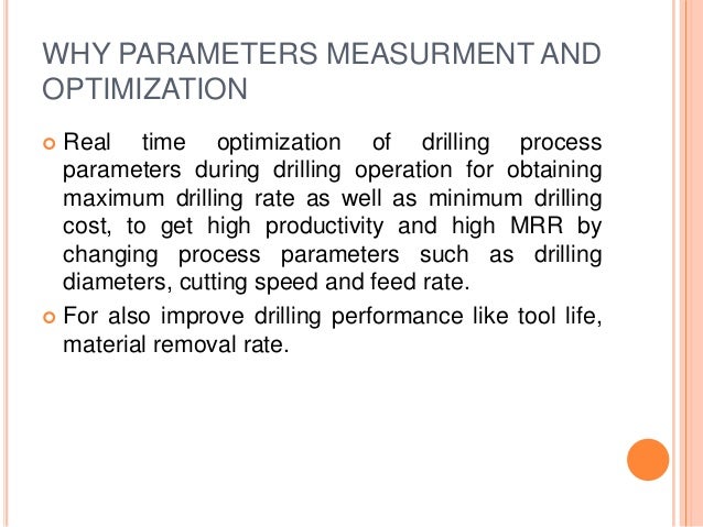 Optimization Of Drilling Process Parameter