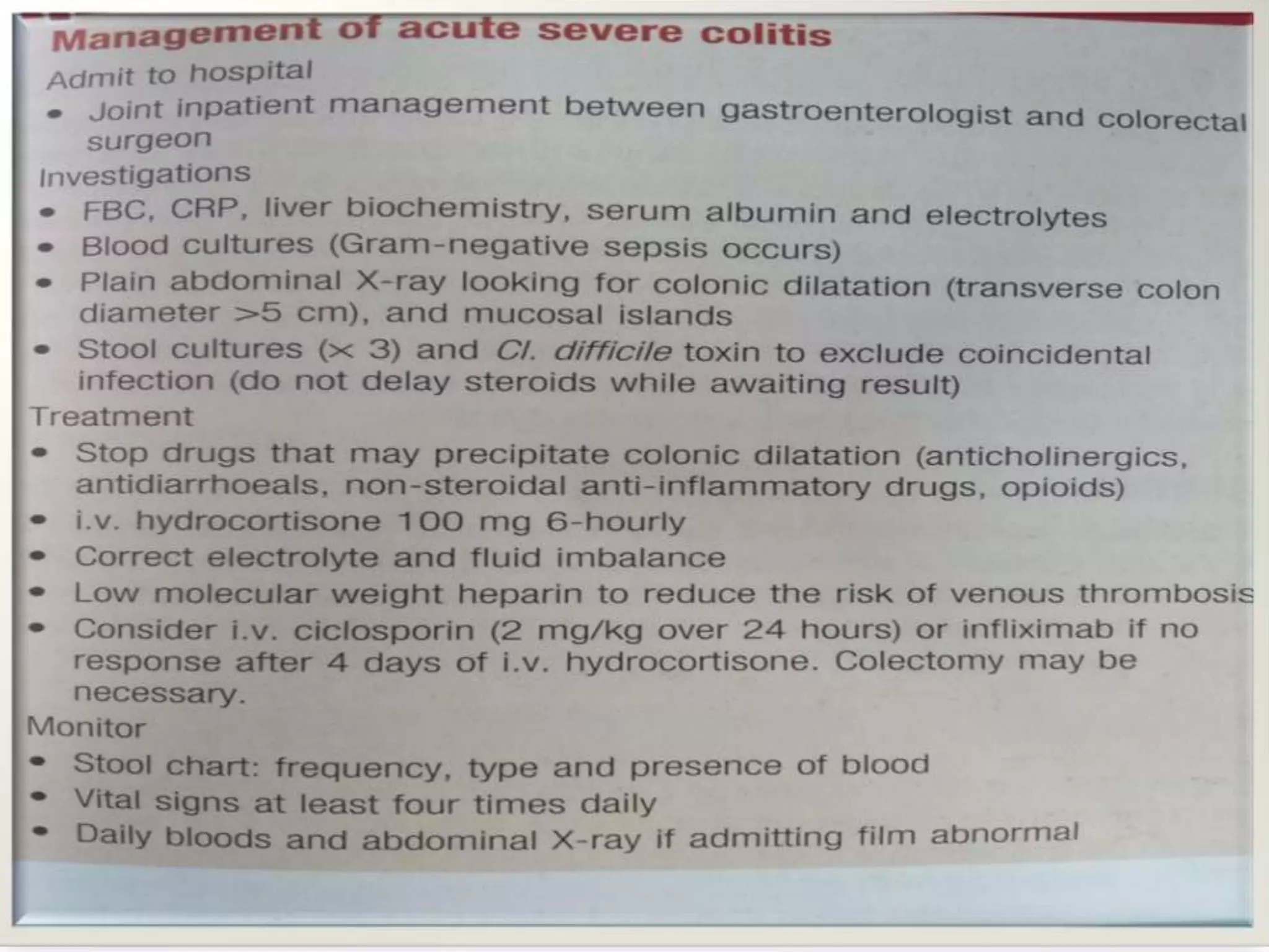 Acute Severe Colitis | PPTX