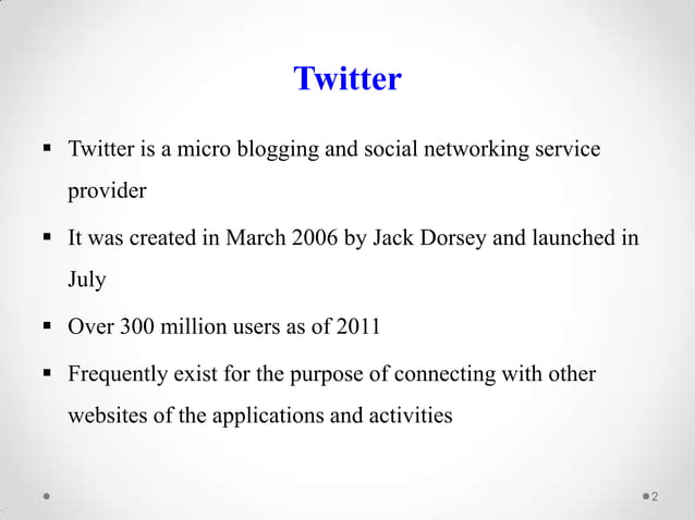 Facebook vs Twitter | PPTX