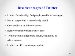 Facebook vs Twitter | PPTX