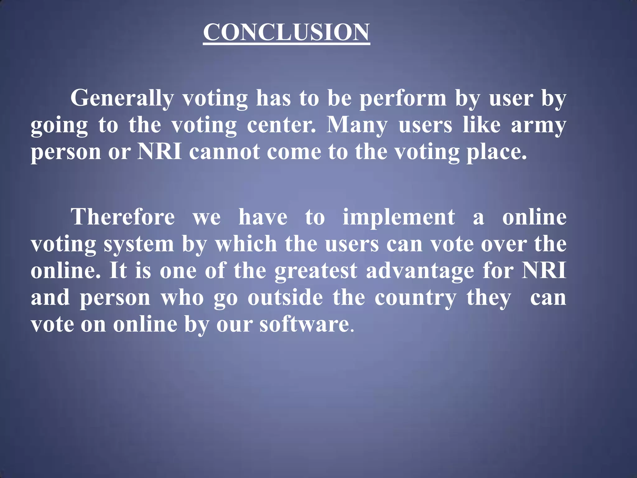 Online Voting System | PPTX