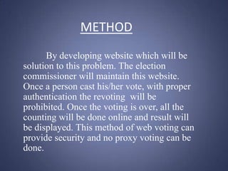 Online Voting System | PPTX