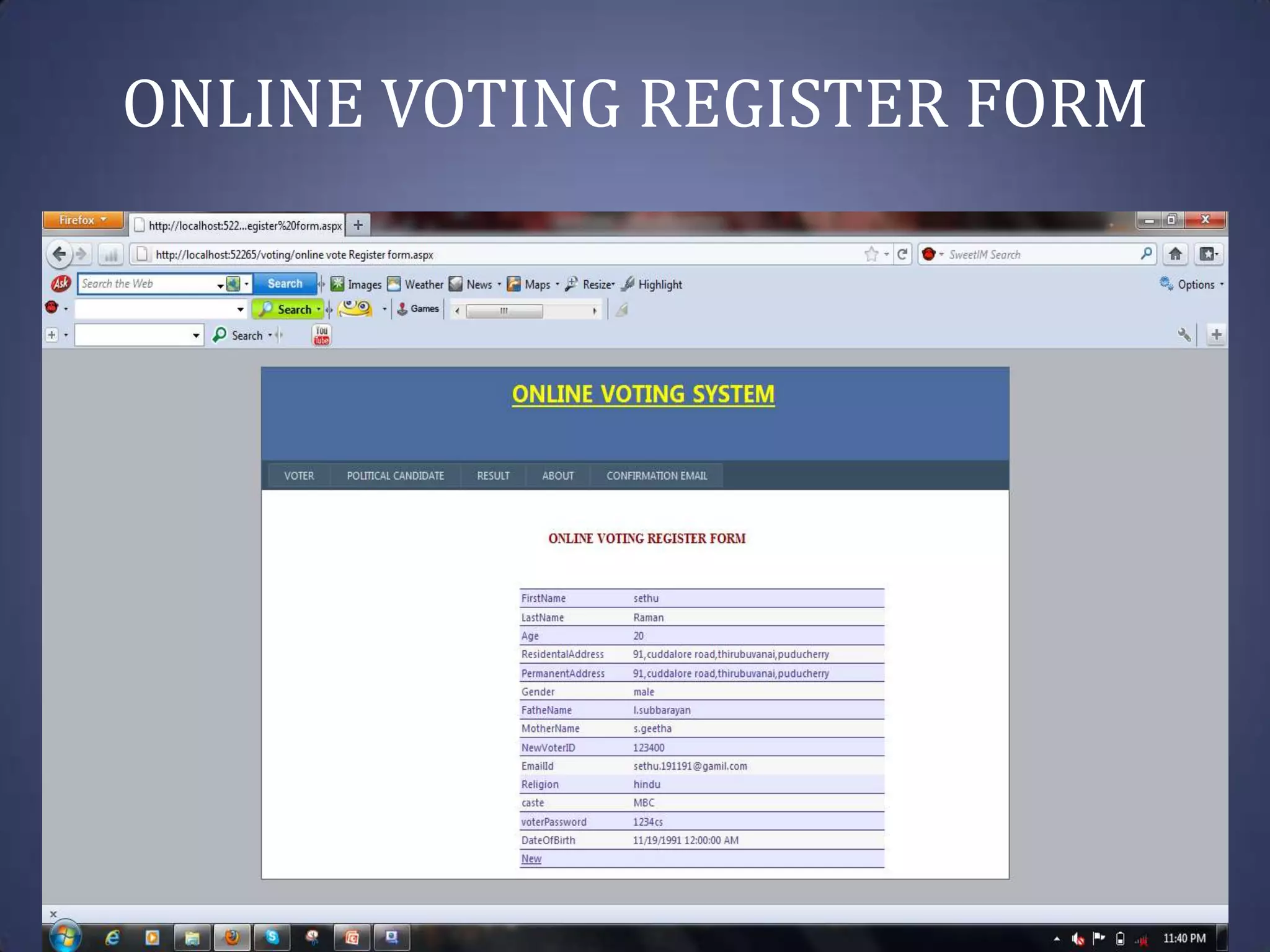 online voting system | PPTX