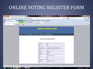 online voting system | PPTX