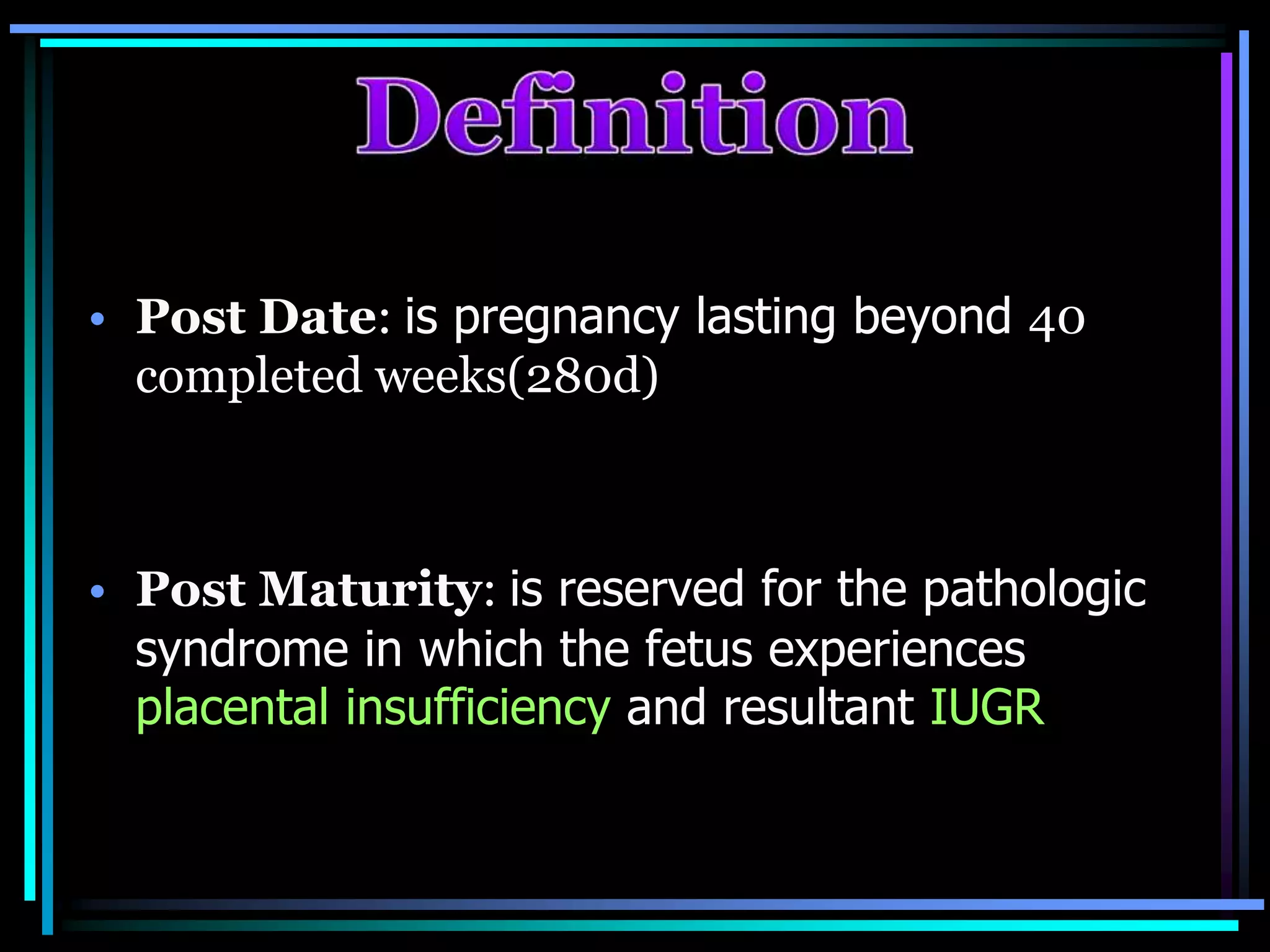 post date pregnancy | PPTX