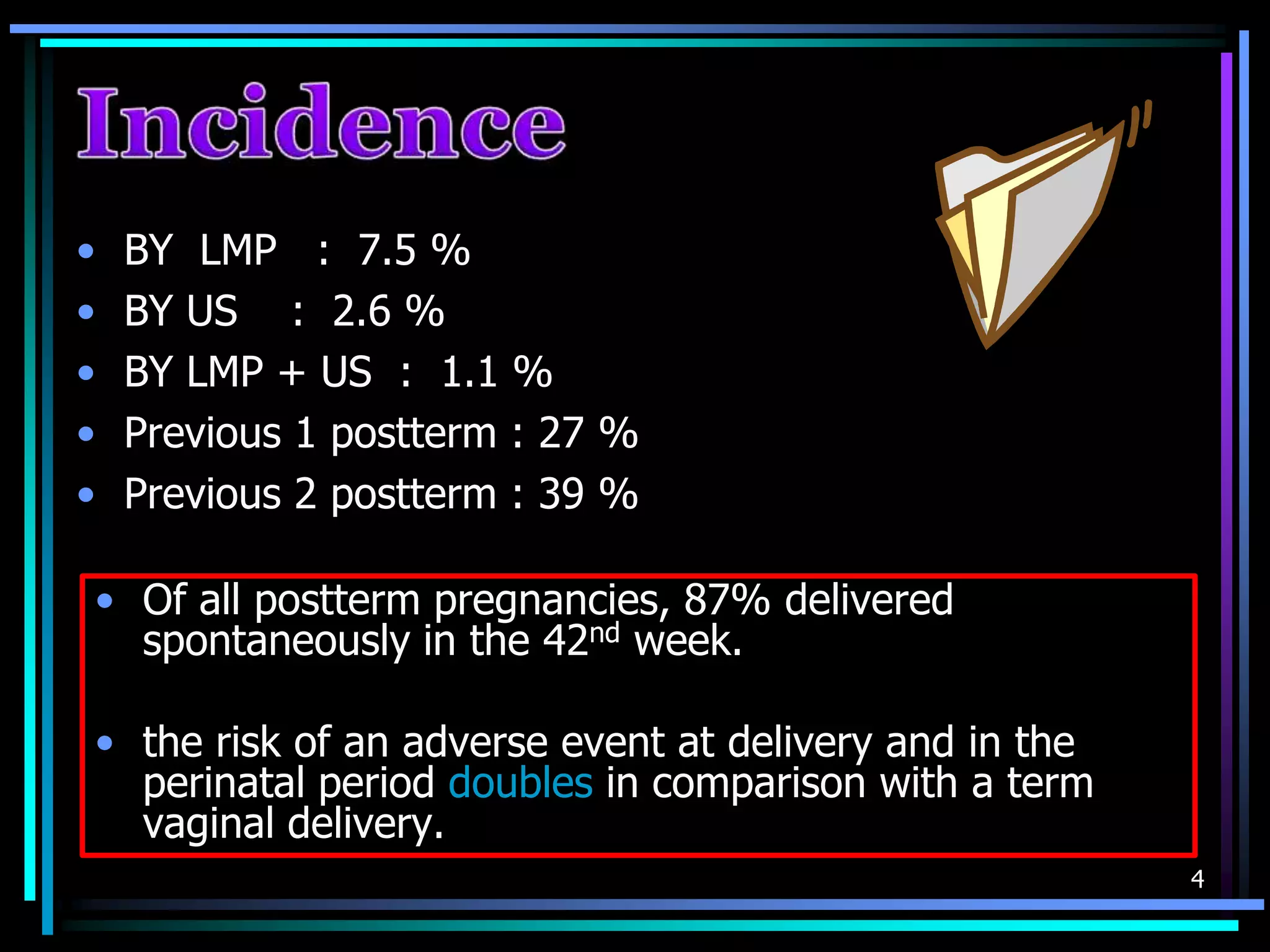 Post Date Pregnancy PPTX Post Date Pregnancy PPTX