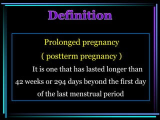post date pregnancy | PPTX