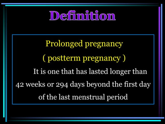 post date pregnancy | PPTX