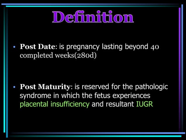 post date pregnancy | PPTX