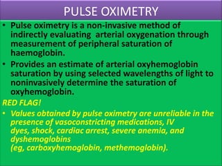 use of pulse oximetry | PPTX