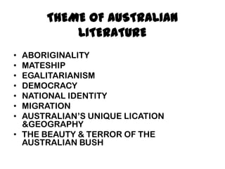 AUSTRALIAN LITERATURE | PPT