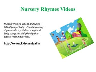 English nursery rhymes | PPTX | Children\'s Music | Music