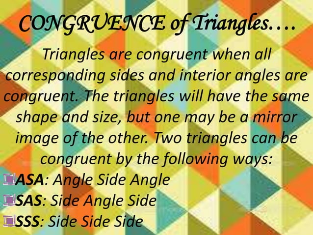 Triangles and their properties | PPTX