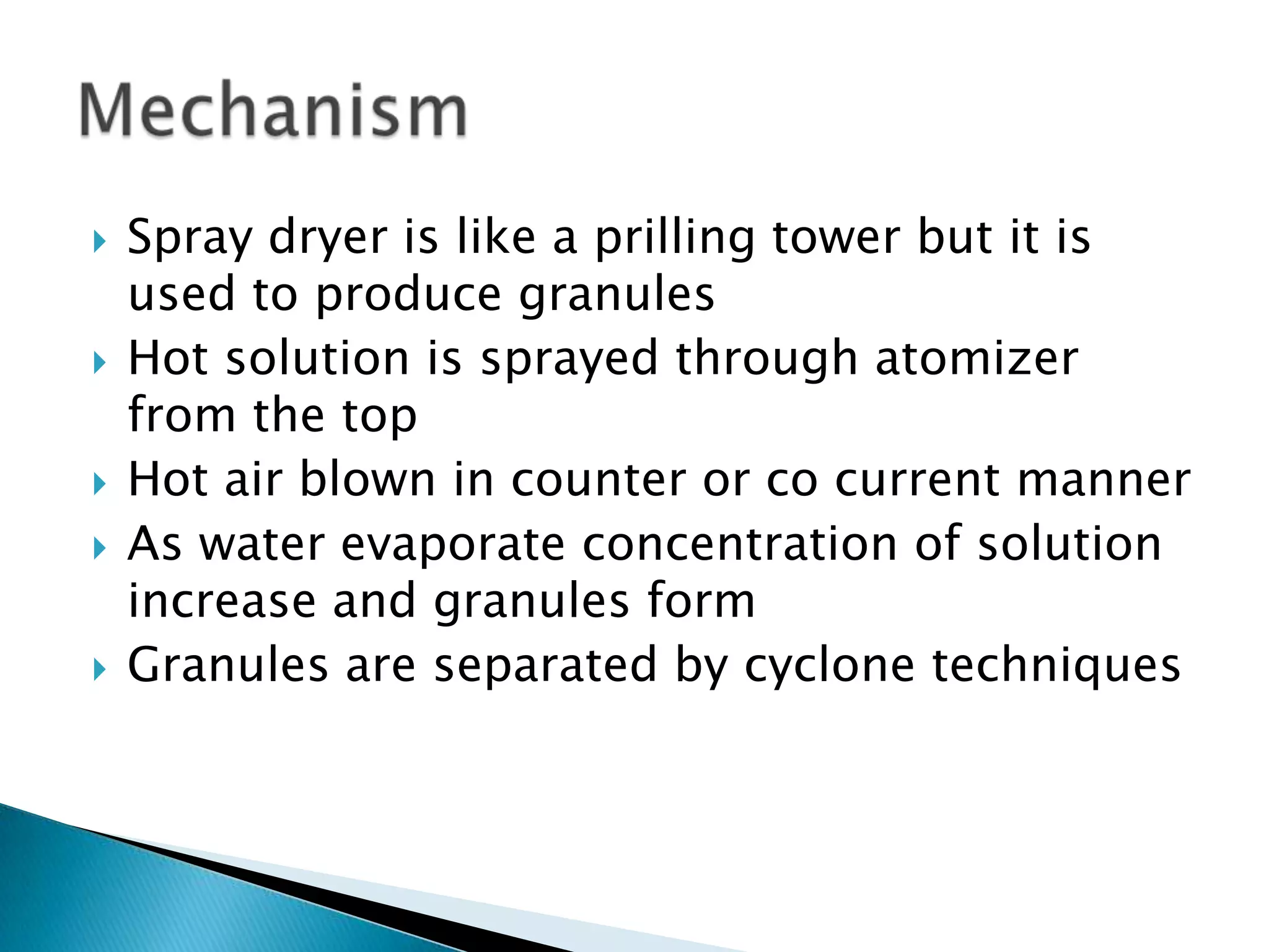 prilling tower and granulation | PPTX