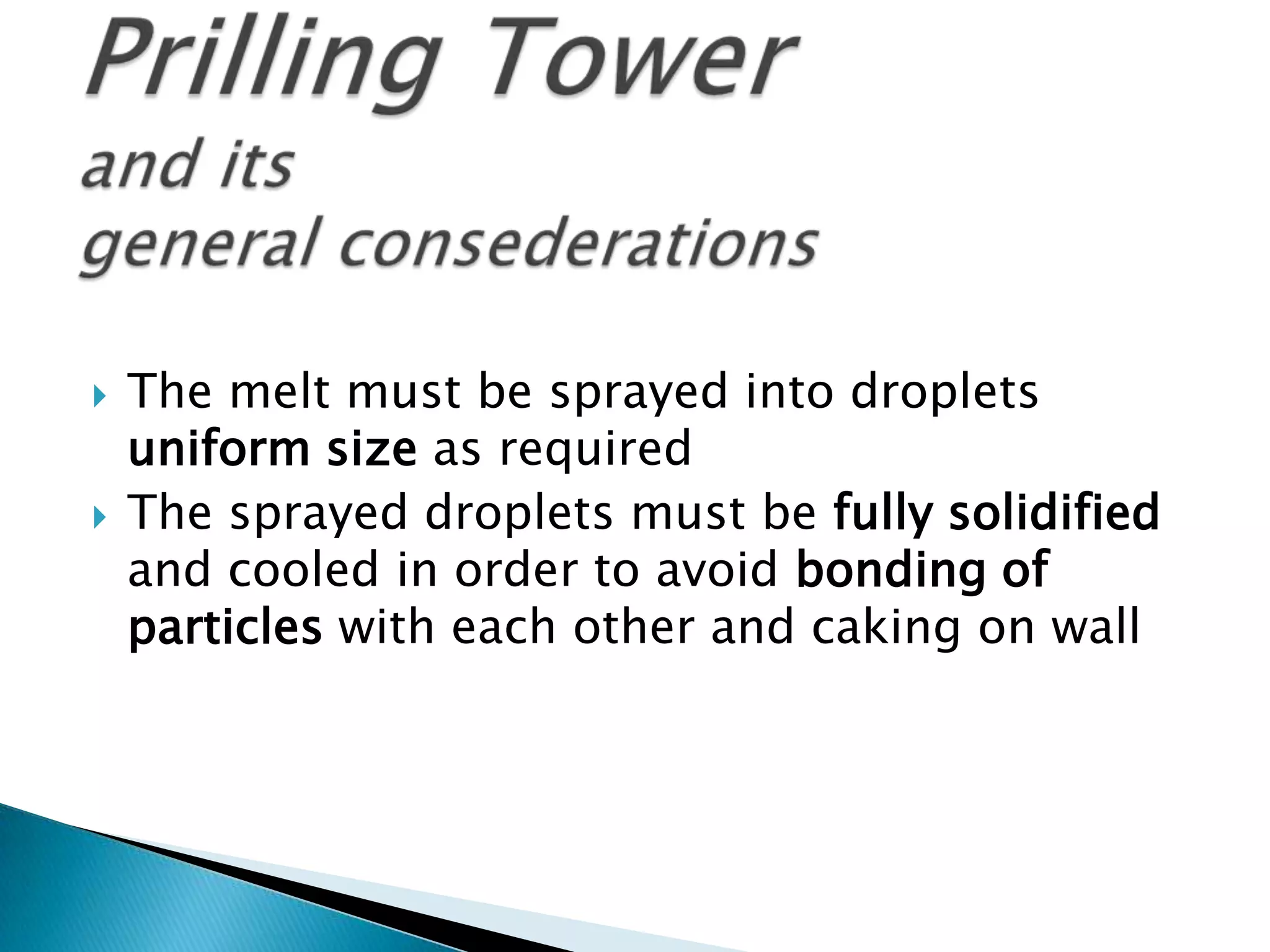 prilling tower and granulation | PPTX