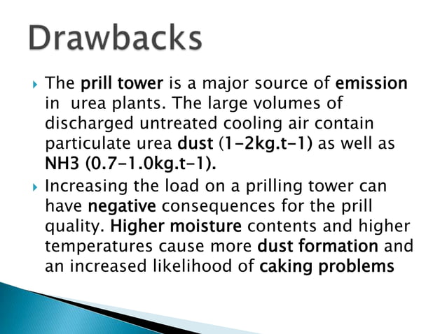 prilling tower and granulation | PPTX | Chemistry | Science